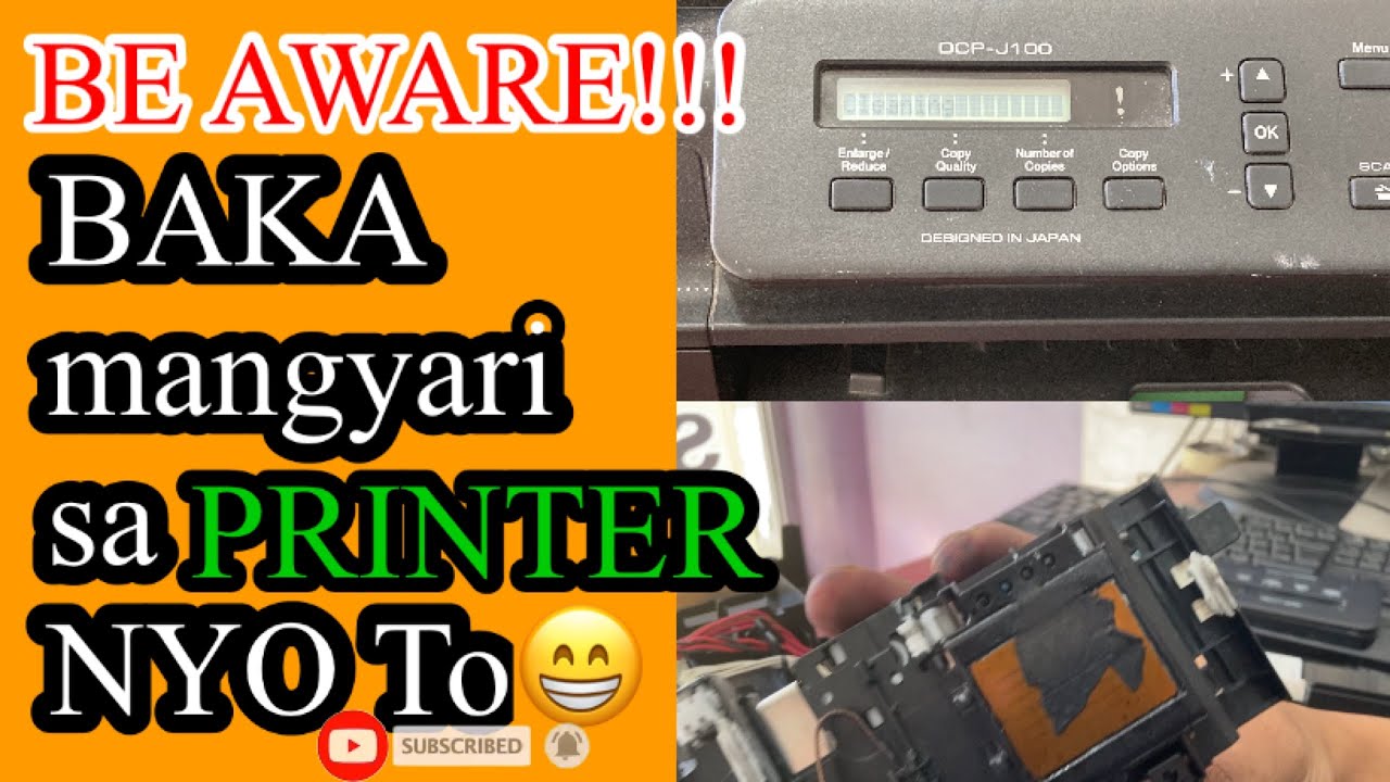 Brother DCP J100 Printer Head Problem - YouTube