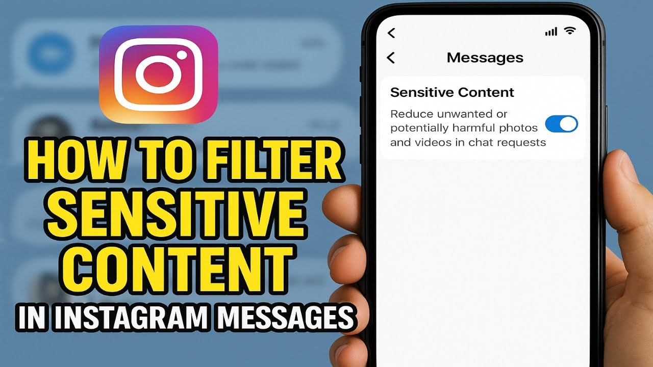 How to Filter Sensitive Content in Instagram Messages 2025 - YouTube