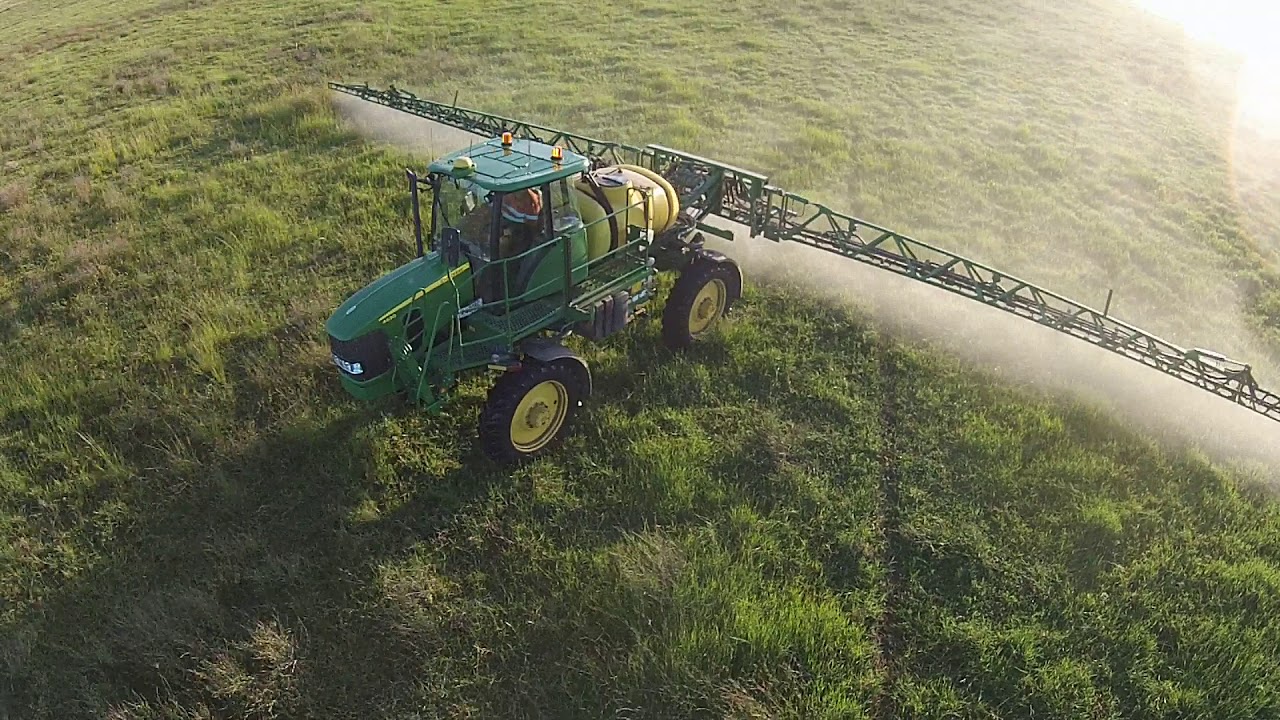 Contract Spraying on Pasture - YouTube
