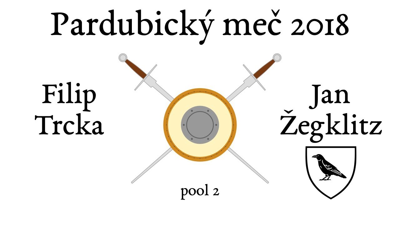 Filip Trcka vs. Jan Žegklitz - Pardubický meč 2018, meč a pěstní štítek ...
