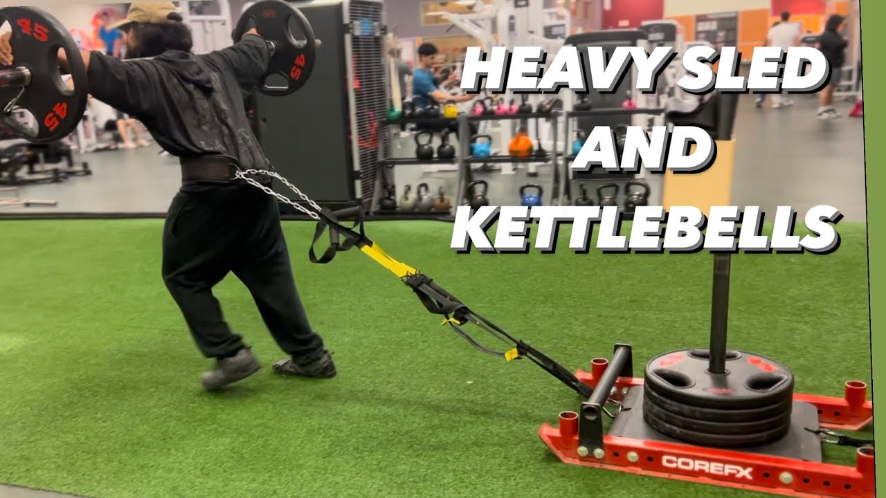 Ep. 216 - Heavy Sled And Kettlebell Workout - YouTube