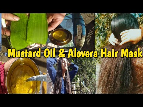 Alovera And Mustard Oil Hair Mask ||for long hair&shine hair& hairfall ...