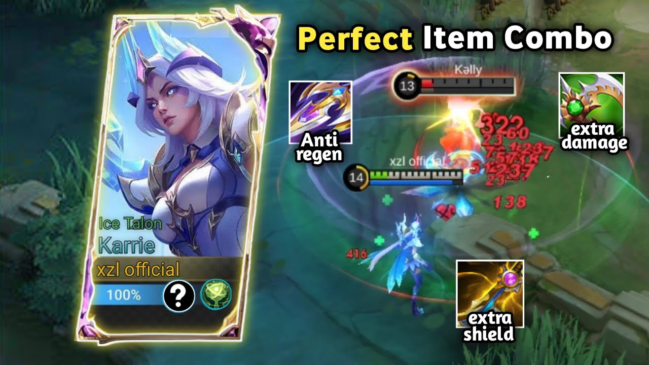 KARRIE NEW PERFECT ITEM COMBO IN SOLO RANK GAME (Must Try!) | MLBB ...