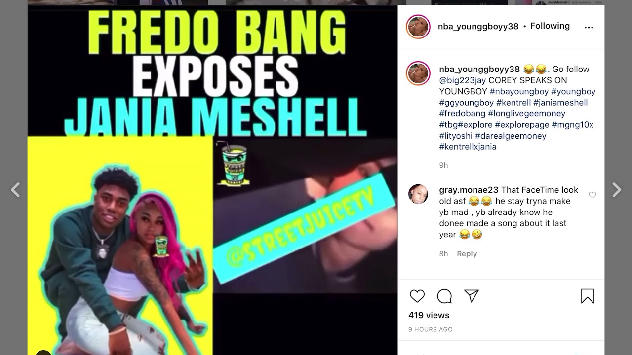 Fredo bang expose jania mitchell - YouTube