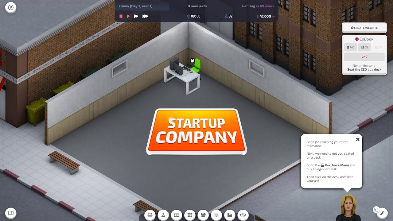 Startup Company | Playthrough Gameplay: EP01 - Getting Started With Our ...