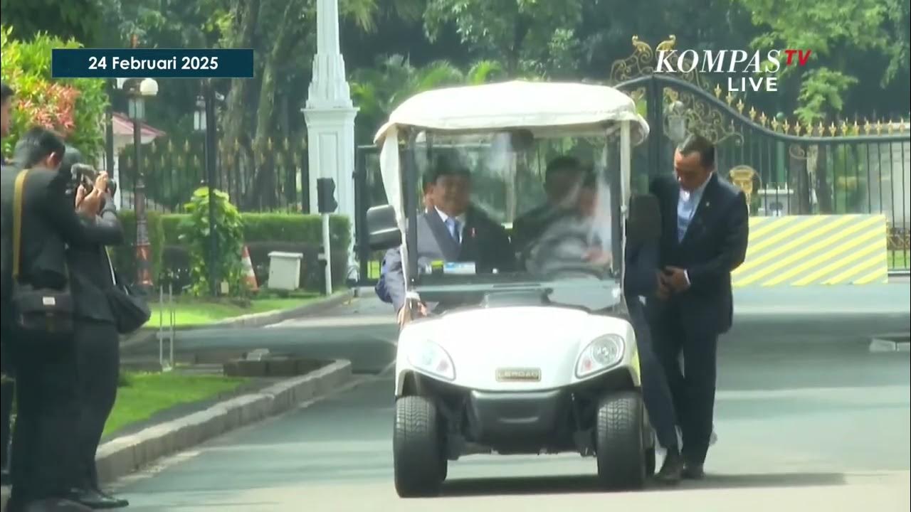 Presiden Prabowo, Jokowi dan SBY Datang Bareng saat Luncurkan Danantara di Istana Presiden - YouTube