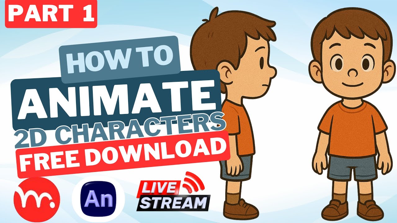 how to make 2d cartoon animation || moho animation tutorial - YouTube