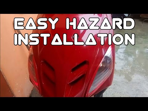 How to Install Hazard for Motorcycle - YouTube