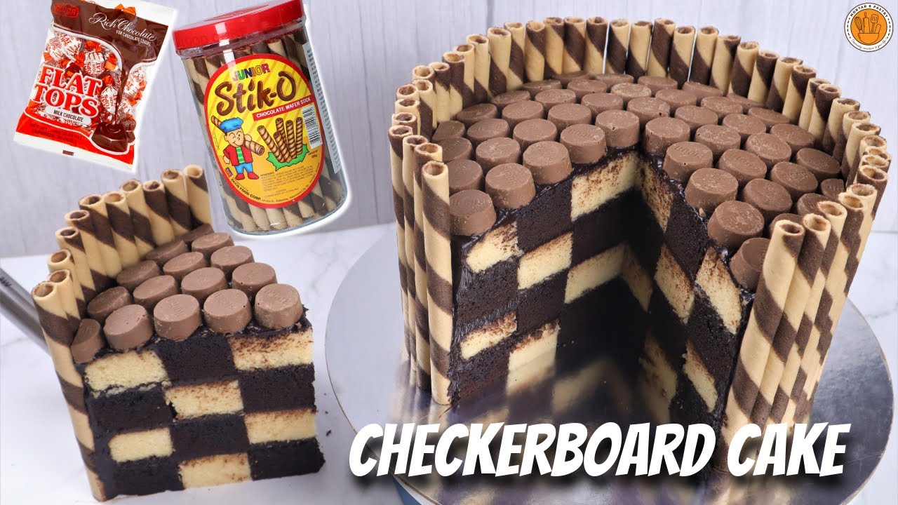 Stik-O Checkerboard Birthday Cake | Mortar and Pastry - YouTube