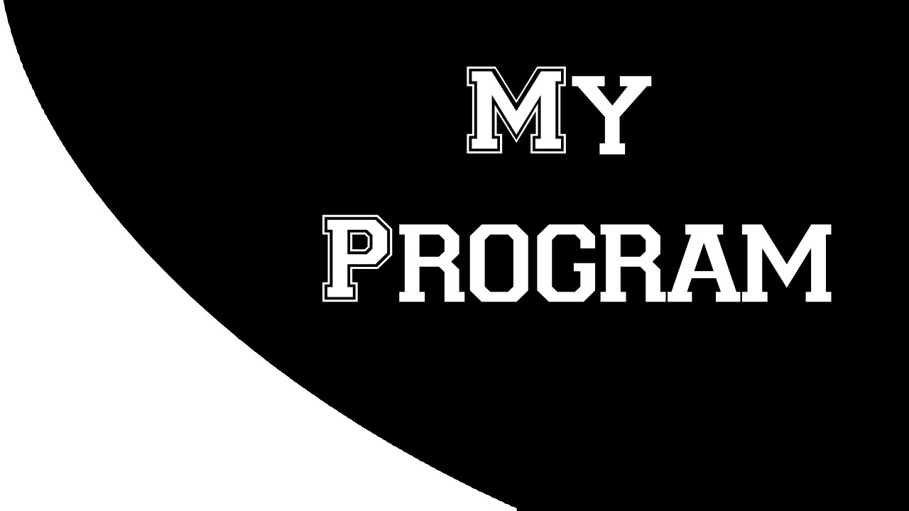My Program - YouTube