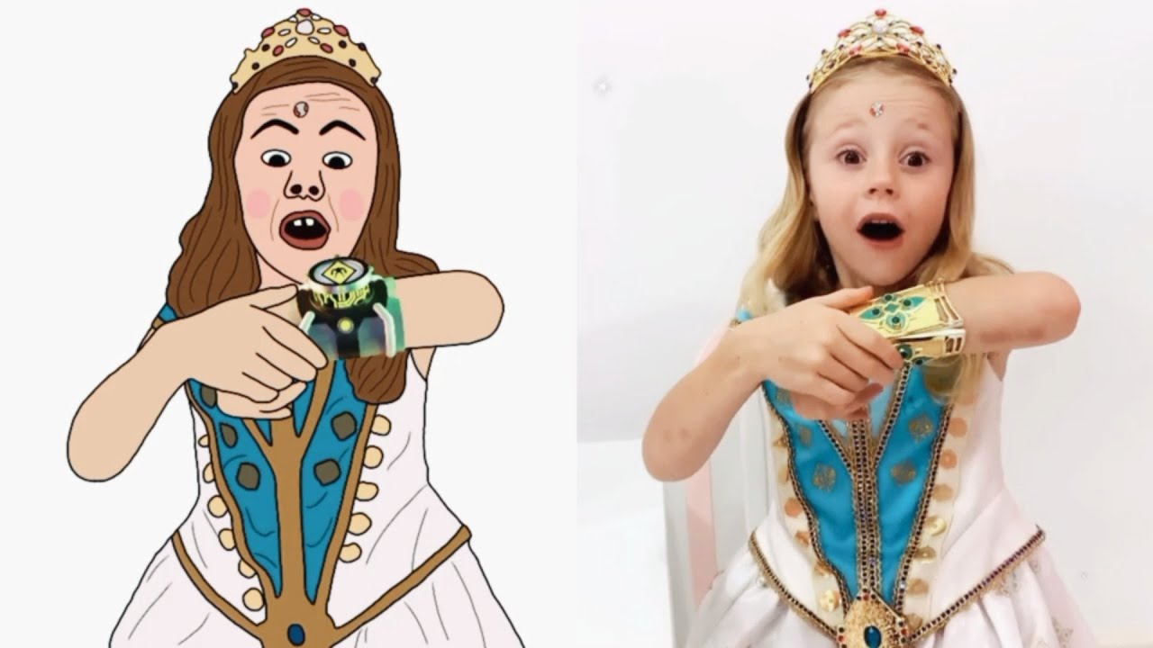 Nastya and Dad Turned Into Princess Funny Drawing Meme - YouTube