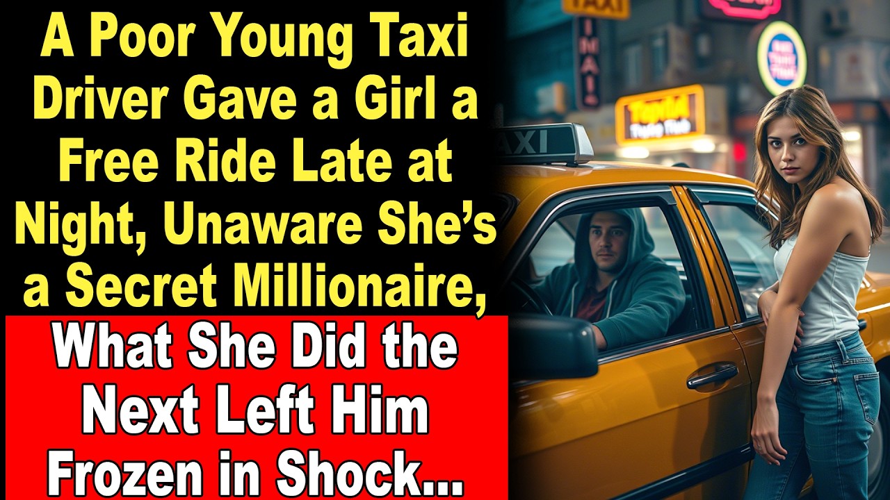A Poor Young Taxi Driver Gave a Girl a Free Ride Late at Night, Unaware ...