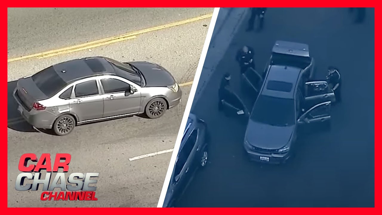 FULL CHASE: Police chase alleged armed robbery suspects through Los ...