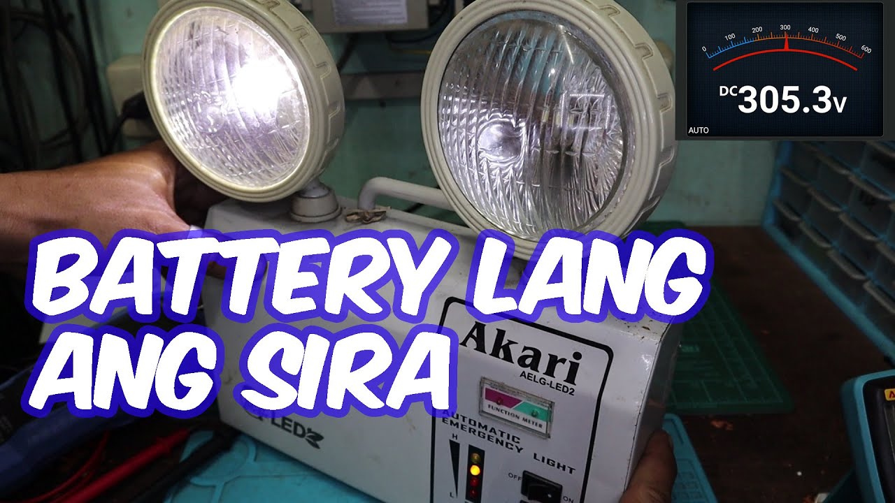 Emergency Light Repair (Tagalog) - YouTube