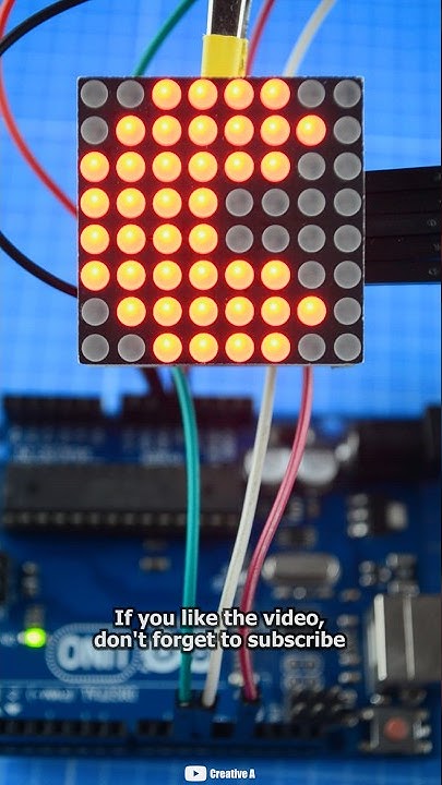 Packman On Dot Matrix With Arduino Arduino Arduinoproject Packman 6652