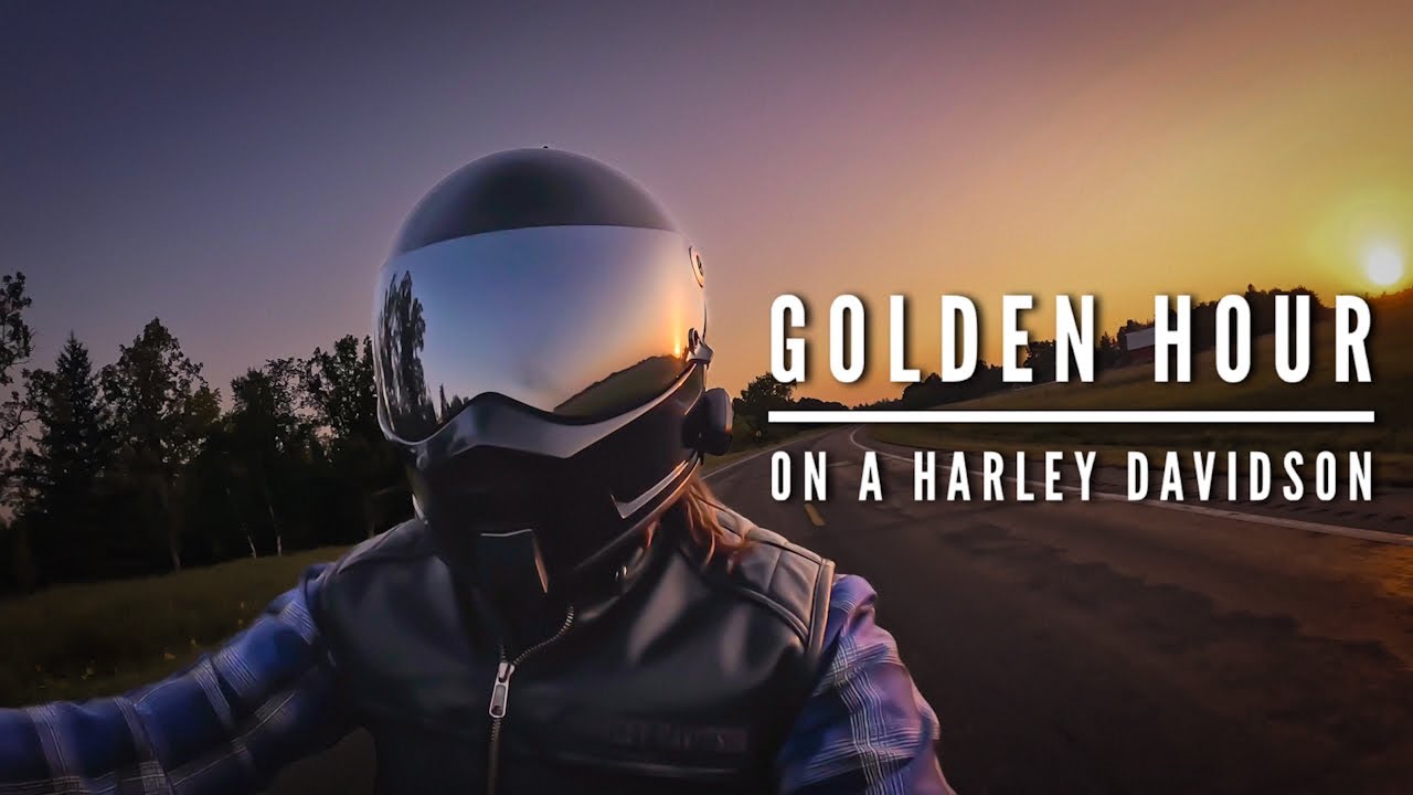 Minnesota Golden Hour on a Harley-Davidson Road King | Motorcycle ASMR ...