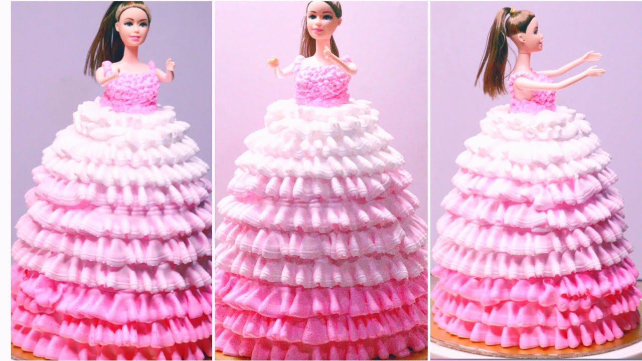 Barbie Doll Cake | vanilla sponge recipe | Doll Cake Design | Doll Cake ...