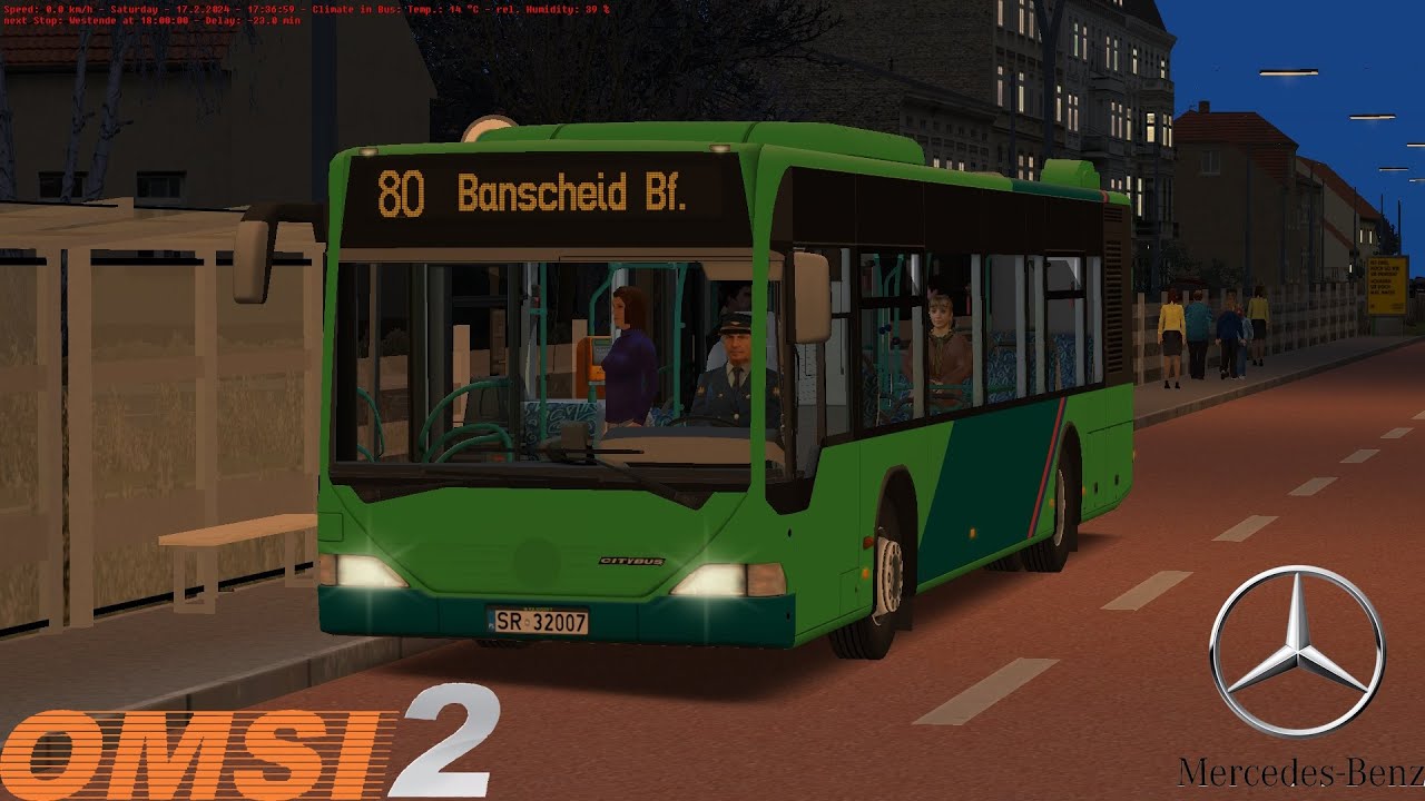 Omsi 2 - Ahlheim & Laurenzbach - Line E80 - Mercedes Benz Citaro Euro 3 ...