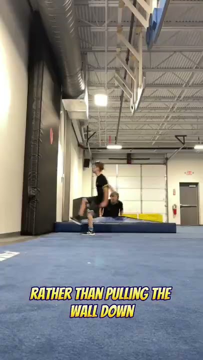 HOW THIS KID LEARNED TO FLIP OFF WALLS! 😱 - YouTube