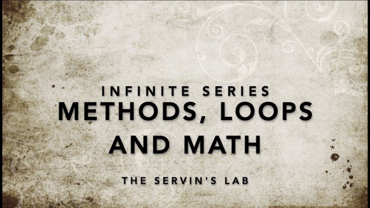 Methods Loops and Series - YouTube
