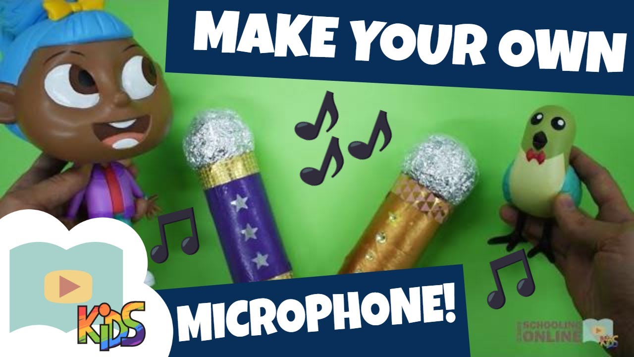 How to Make a Microphone for Kids - YouTube