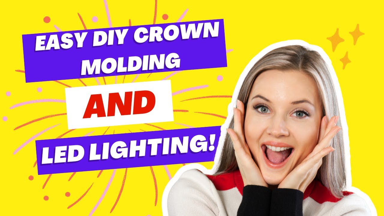 Install Indirect LED lighting with our easy DIY foam crown molding by ...
