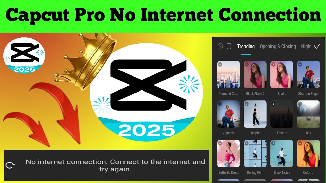 How To Solved Capcut No Internet Connection Problem | Capcut No ...