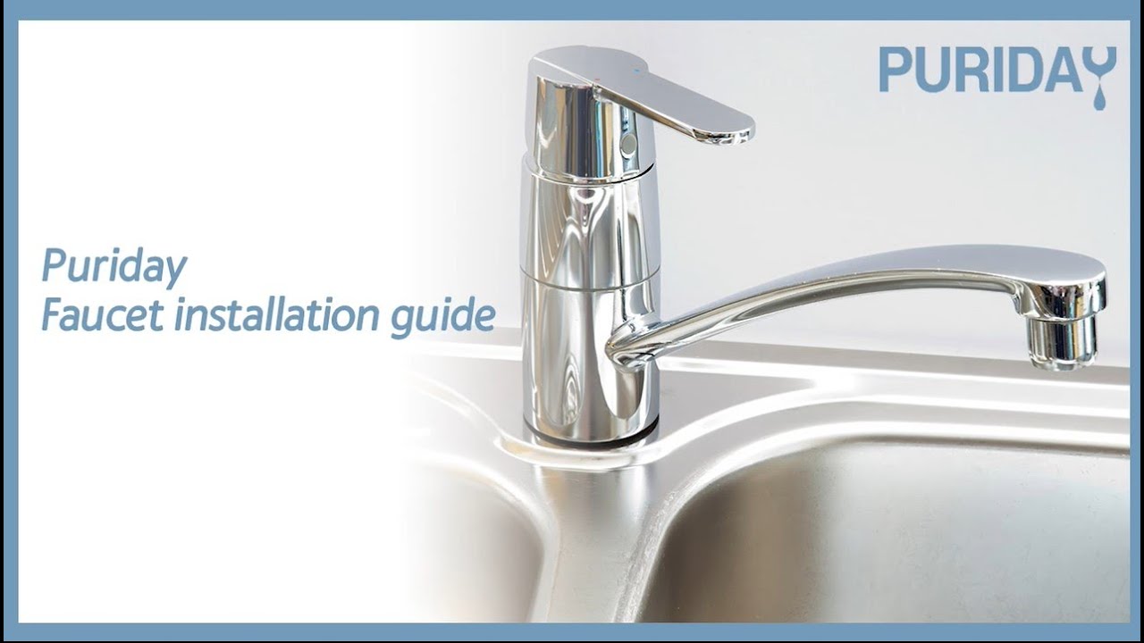 Puriday Faucet mount water purifier installation guide - YouTube