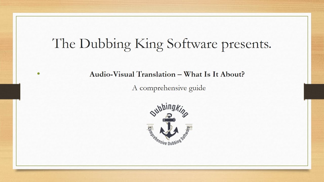 Audio Visual Translation – What Is It About? (Case Study) - YouTube