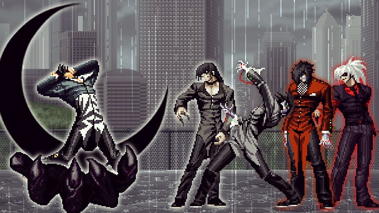 [KOF MUGEN] Boss Orochi Iori AR Vs Super Element Team - YouTube
