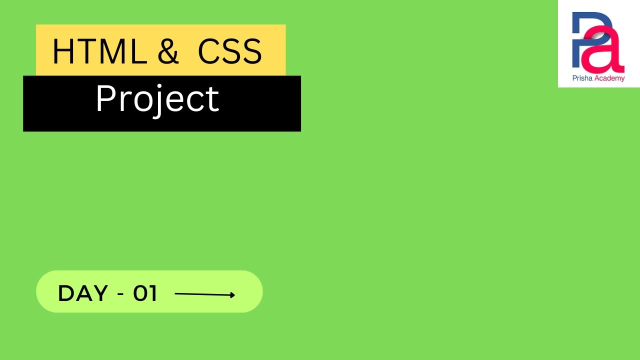 Html And Css Project For Beginners Explained Youtube