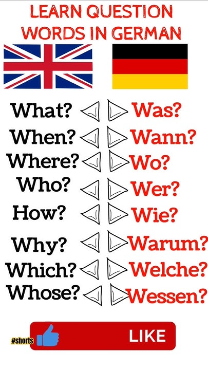 LEARN QUESTION WORDS IN GERMAN #germanforbeginners #deautschlernen # ...