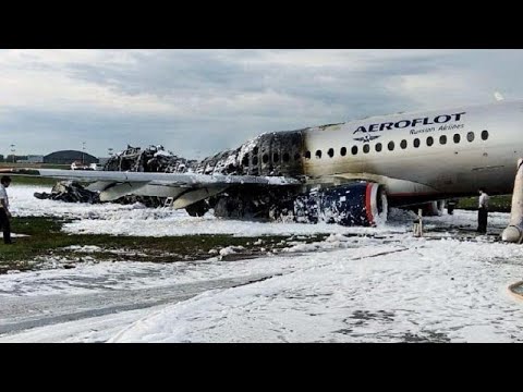 Video: Havada alev alan Rus uçağın içinden kaza anına ait görüntüler