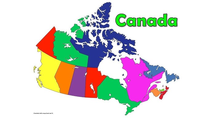 Map Of Canada Provinces And Capitals In French