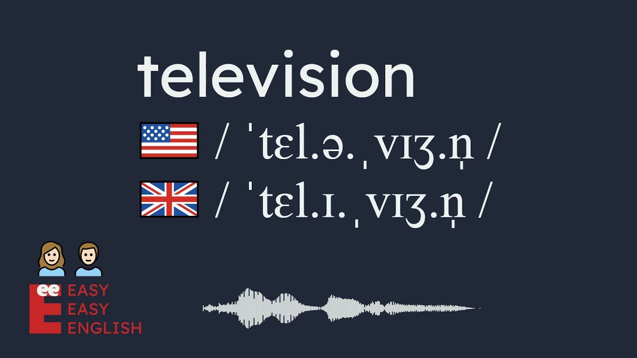 How to pronounce television? US English UK English IPA Audio Waveform 👩 ...