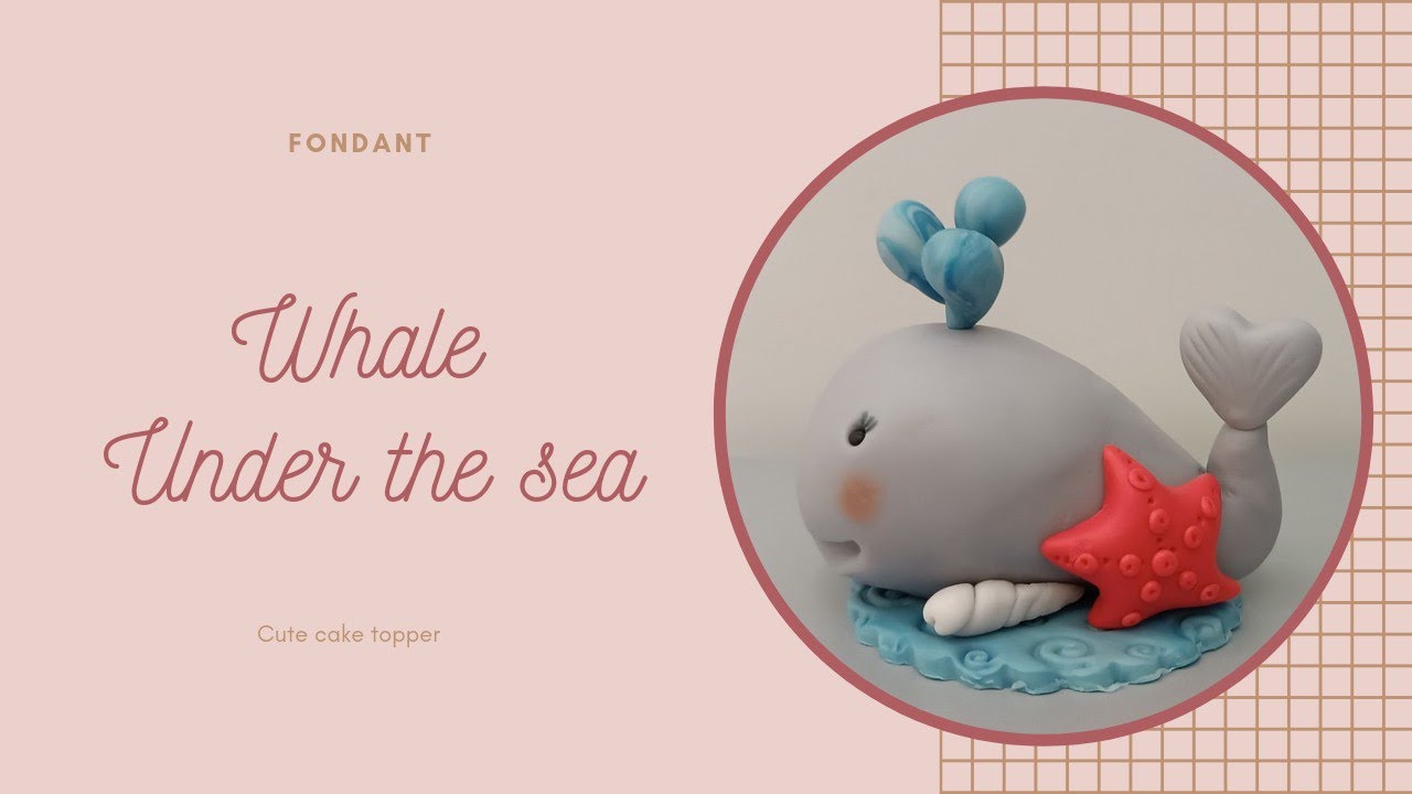 whale fondant | tutorial cake Topper| - YouTube