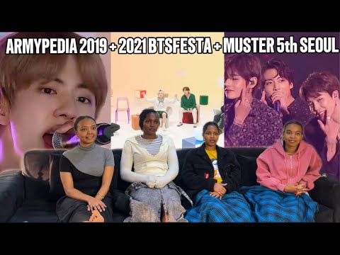 Our Reaction To BTS |2021FESTA + ARMYPEDIA2019+ Dimple + Pied Piper - Live Performance