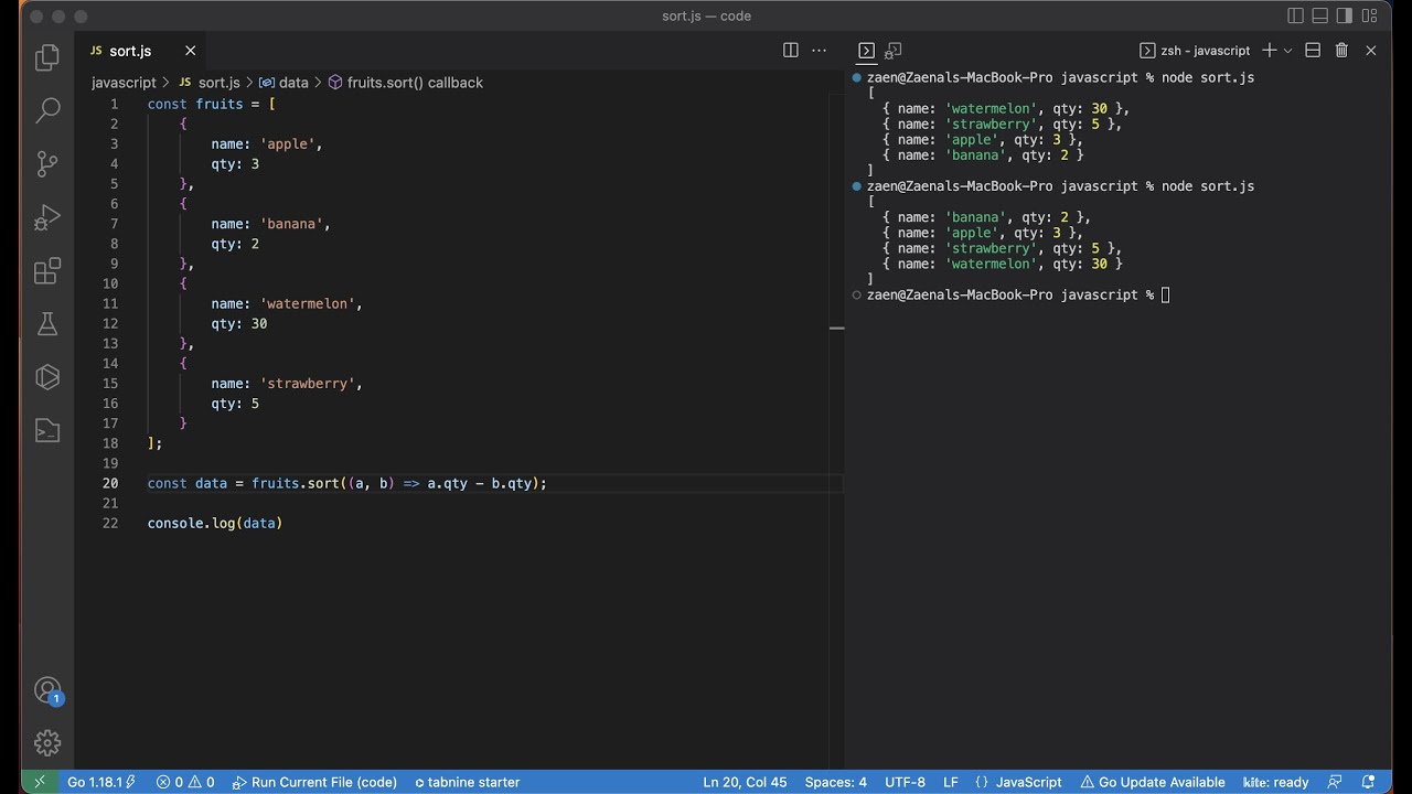 Javascript Sort Array Youtube 9255