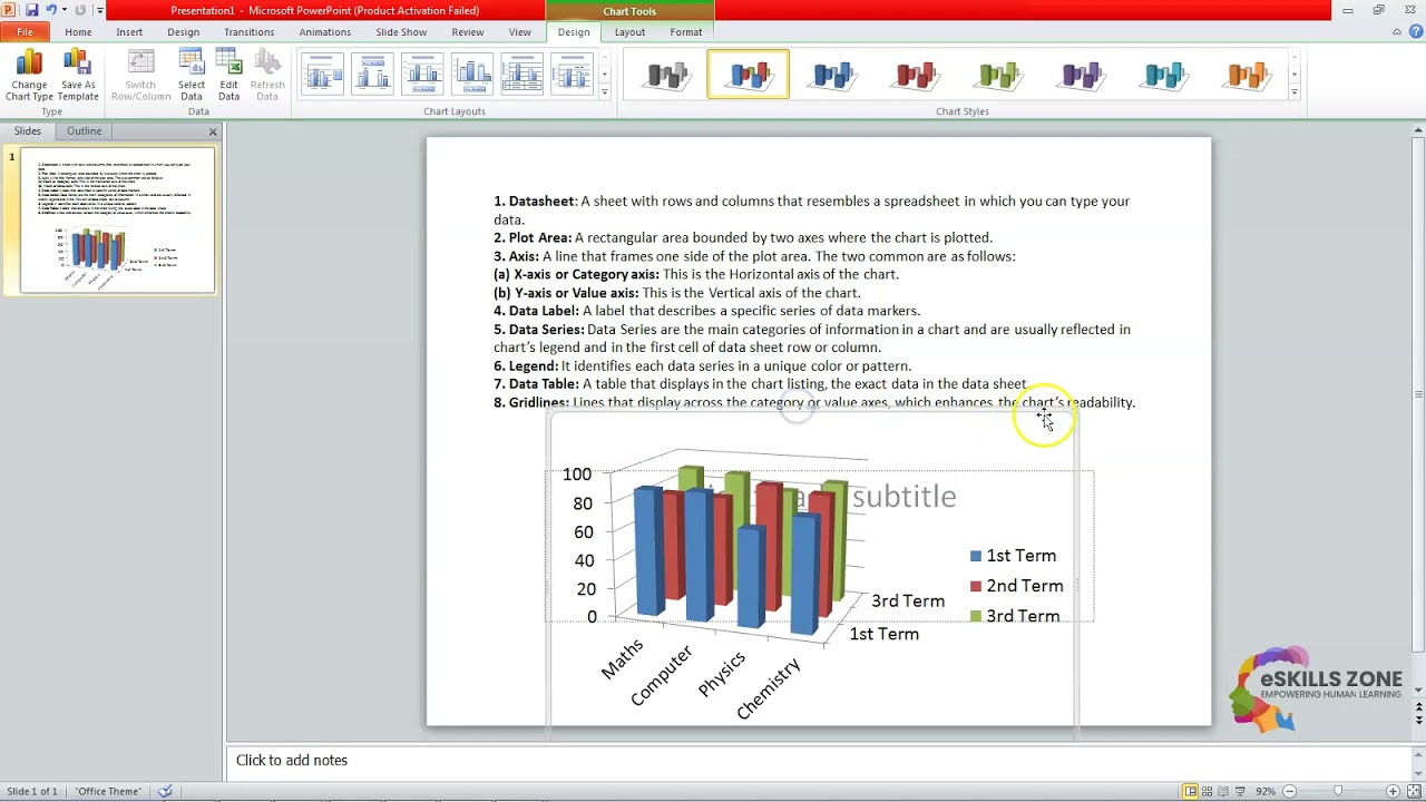 PowerPoint For Beginners Certificate HOW TO INSERT CHARTS IN MS PowerPoint For Beginners Certificate HOW TO INSERT CHARTS IN MS