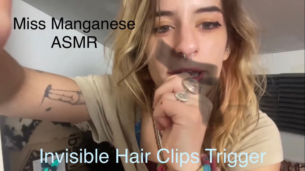 ASMR invisible hair clips Trigger (miss manganese asmr) - YouTube
