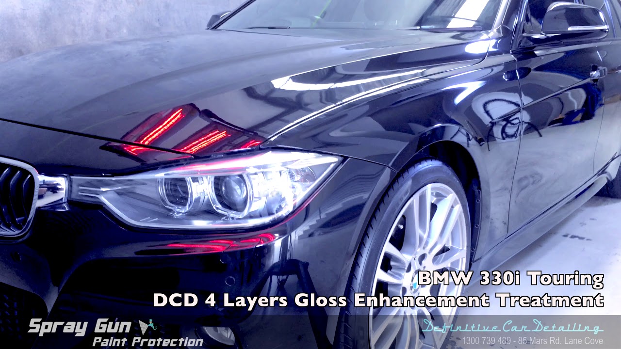BMW 330i Touring Sapphire Black Definitive Sydney Spray Gun 4 Layers ...