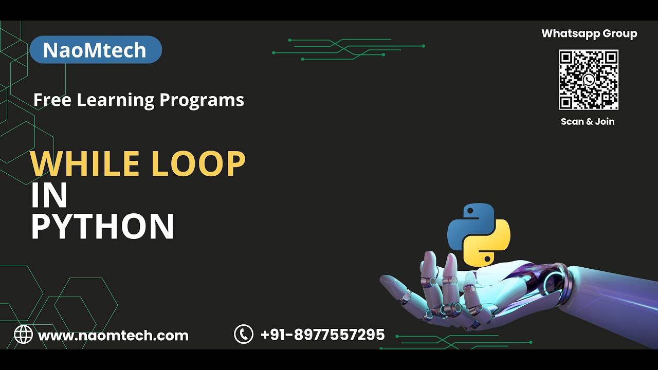 11 Python Tutorial For Beginners Loops While Programs For Interviews Youtube