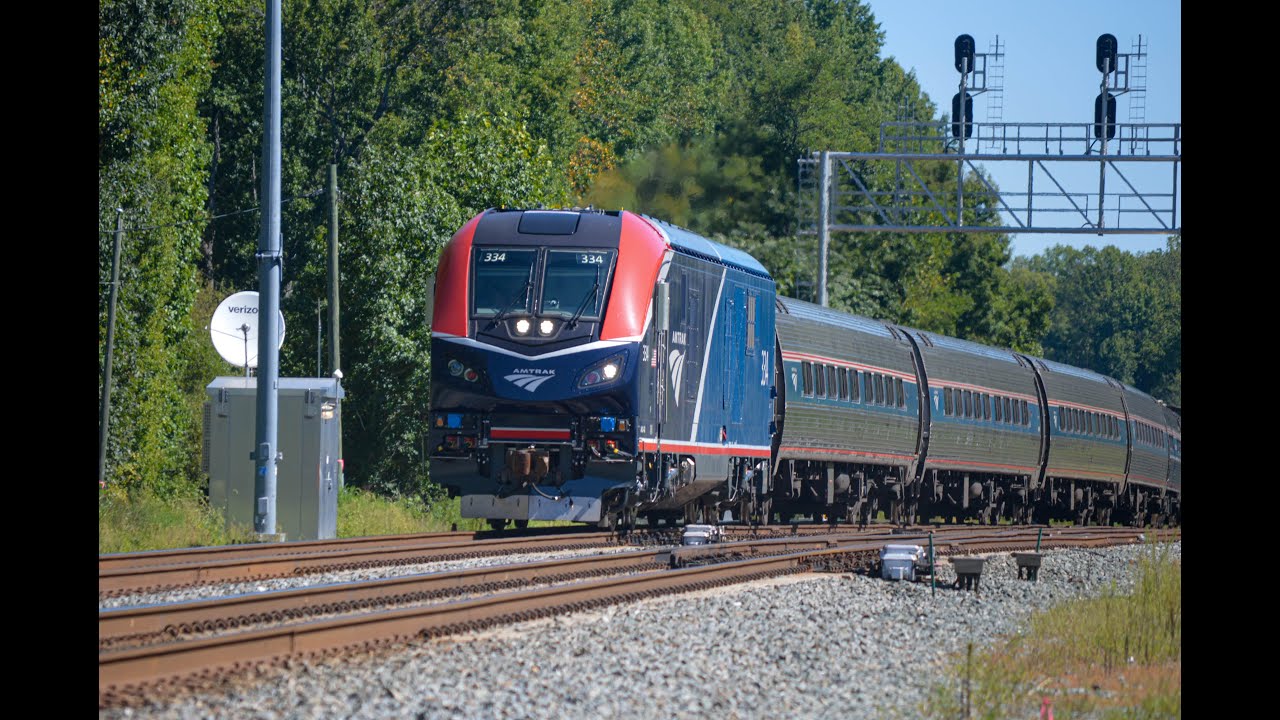 ALC-42 334 leads Amtrak 89 + More in Arkendale VA! (9/1/2023) - YouTube