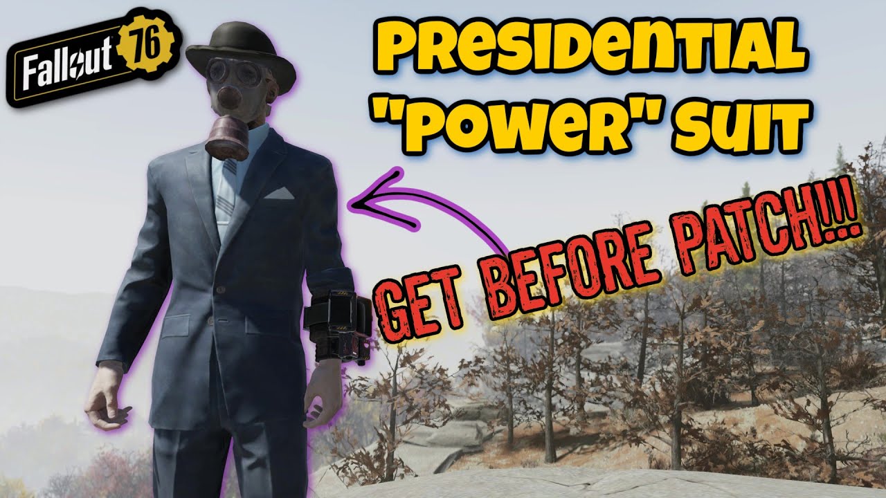 Fallout 76: Presidential Power Suit - Get it before it's gone! - YouTube