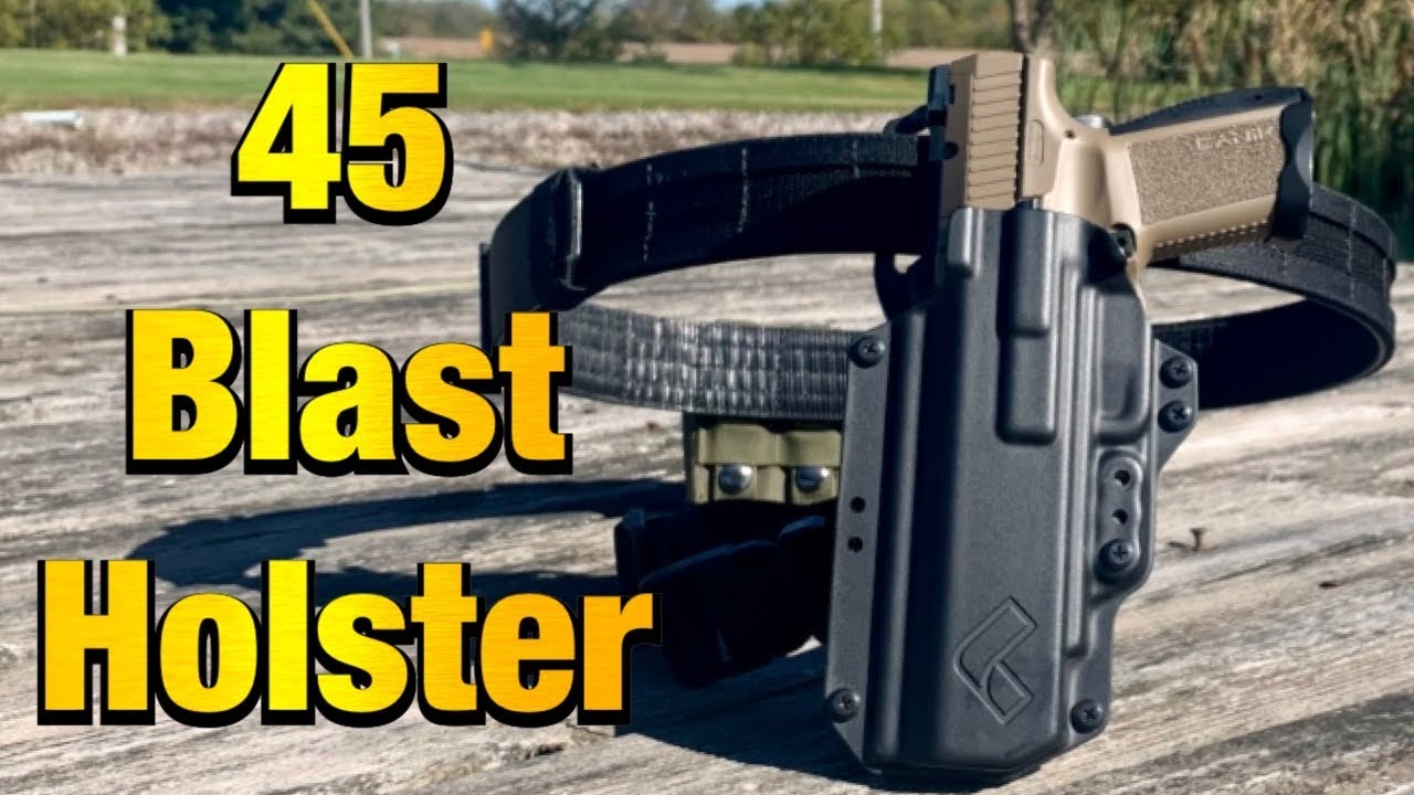 45 Blast Holster For The Canik TP9 Elite Combat With 45 Blast Compensator - YouTube