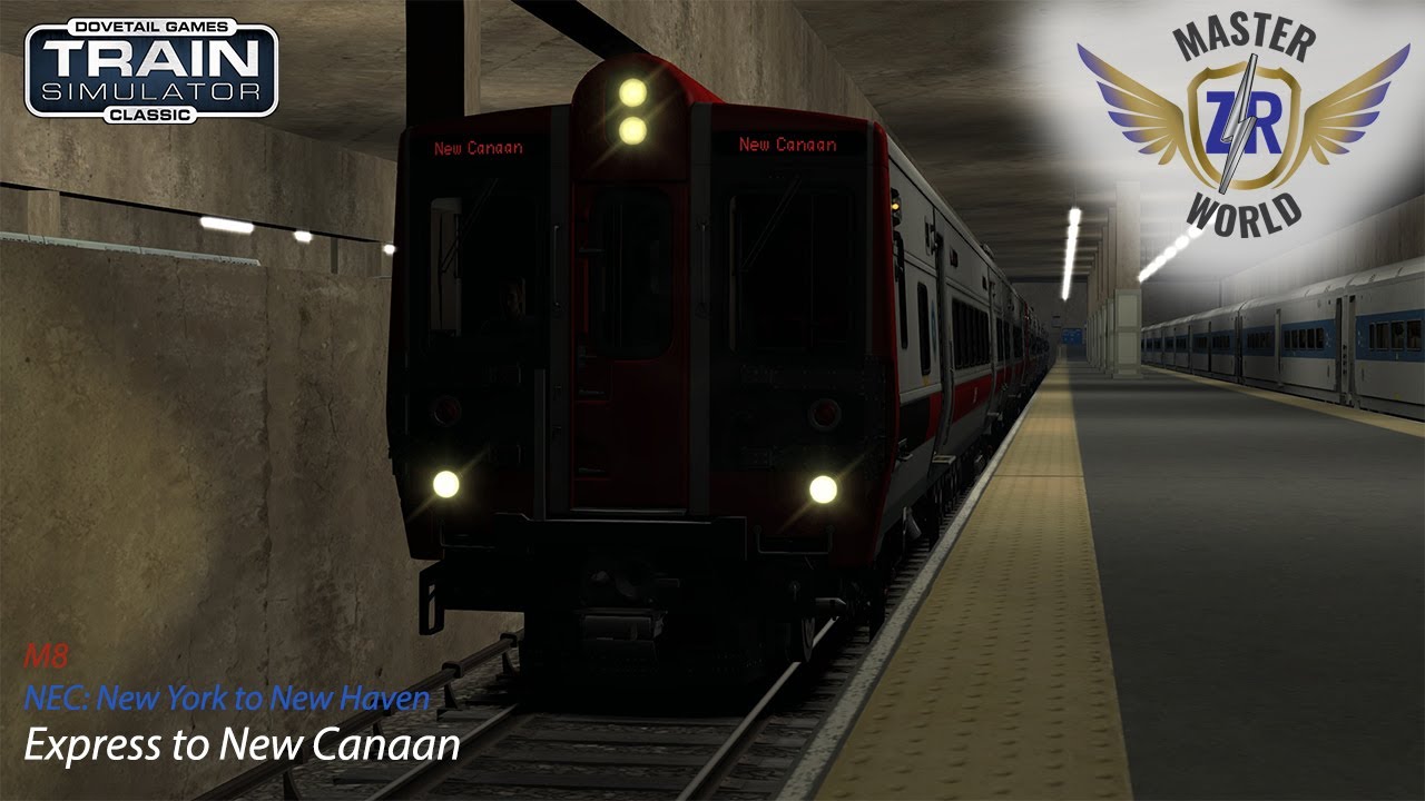 Express to New Canaan - NEC: New York - New Haven - M8 - Train Simulator Classic - YouTube