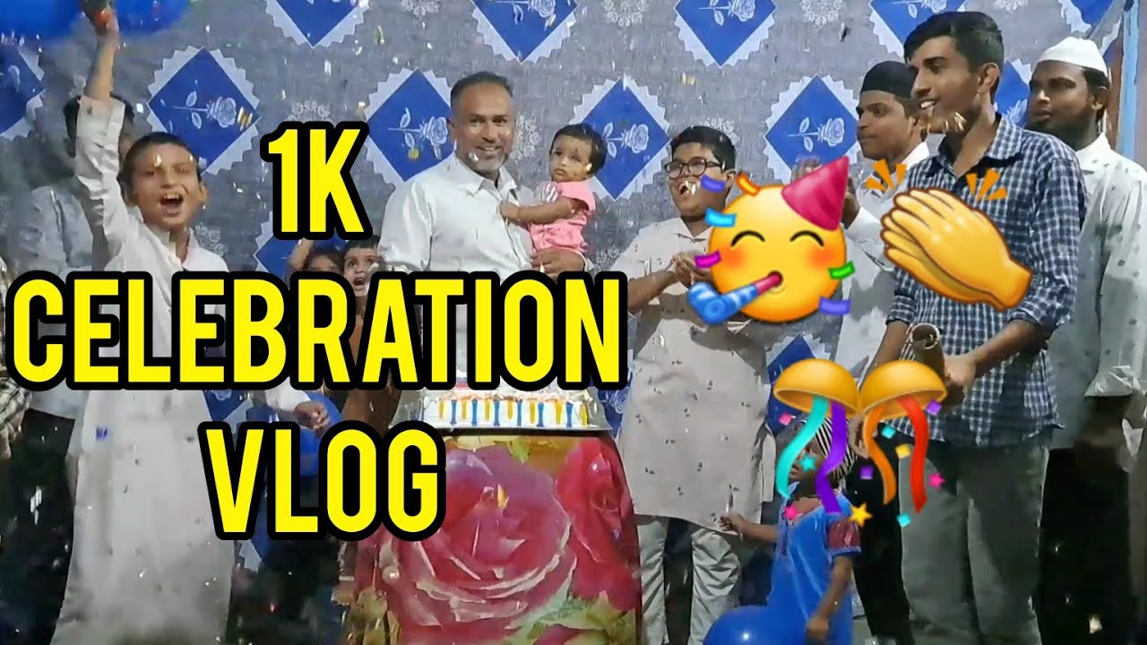 1k subscribers family completed😍 congratulations 🎊 to all my youtube ️ ...