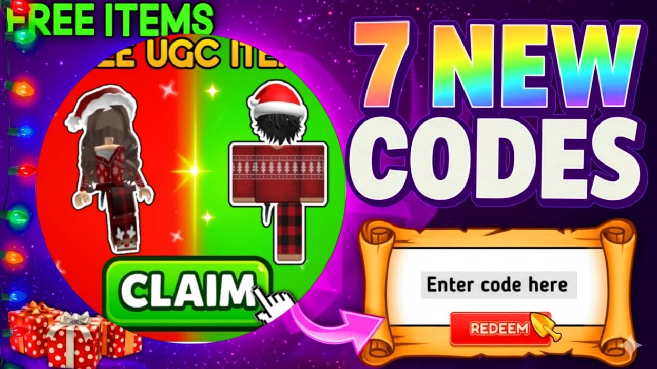 *SECRET UPDATE!* | CLICK FOR FREE UGC ITEMS CODES 2025 (ROBLOX CLICK ...