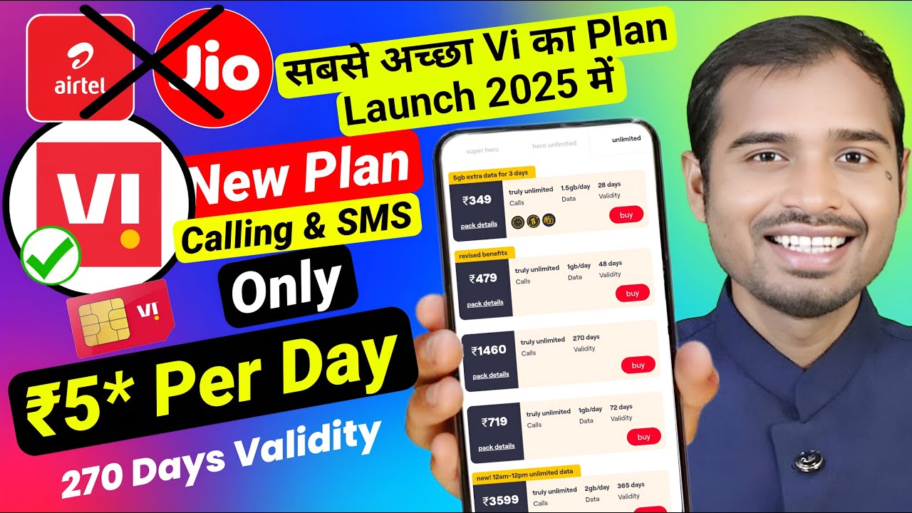 Vi new recharge plan 2025 | vi calling only plans | vi new recharge ...