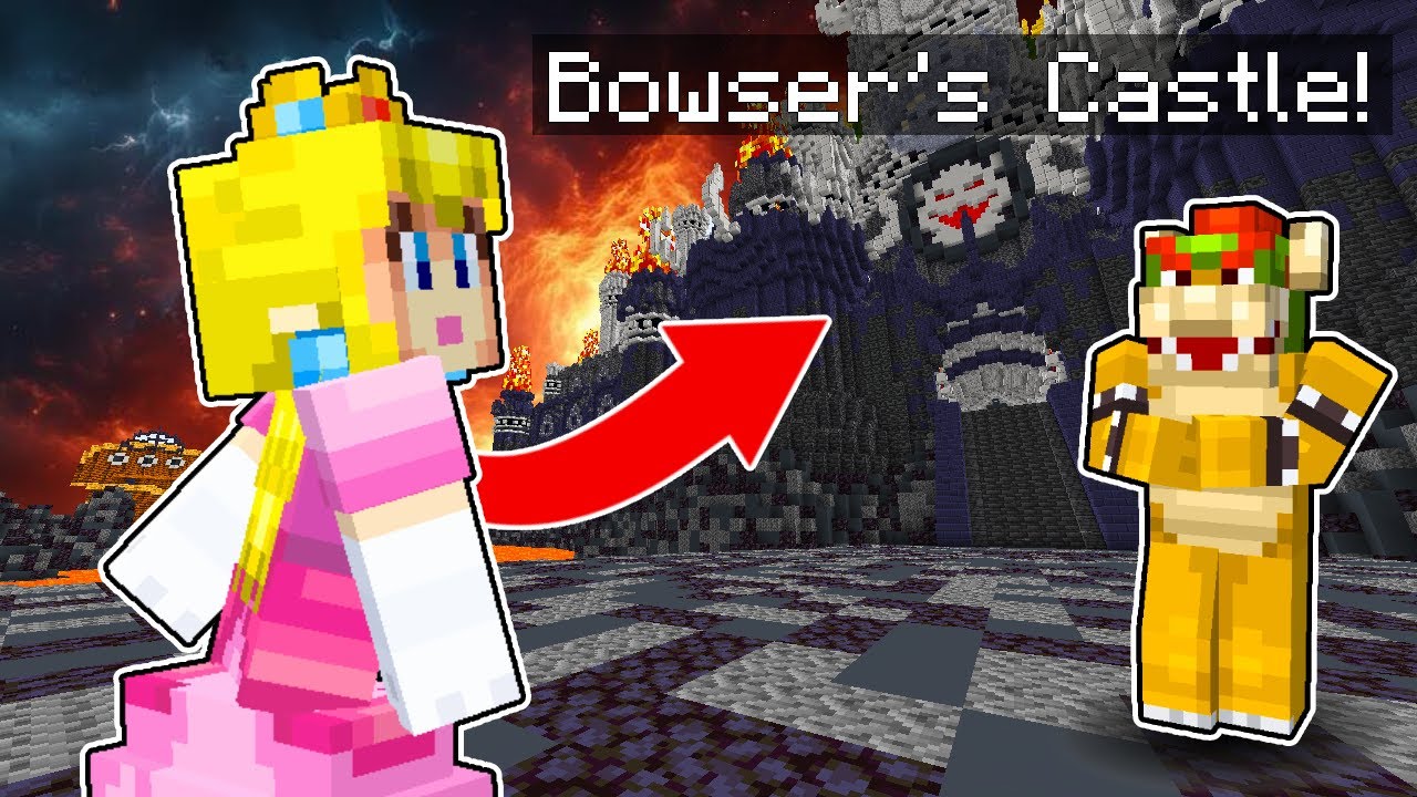 Princess Peach RETURNS To Bowser's Castle! 😈🔥Minecraft Super Mario [309 ...
